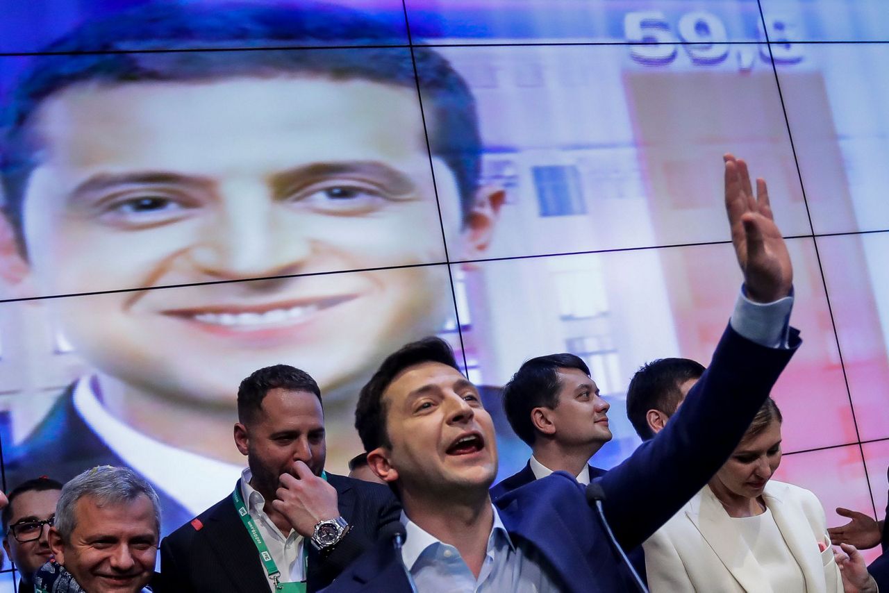 Comic Zelenskiy wins Ukraine presidential vote in landslide