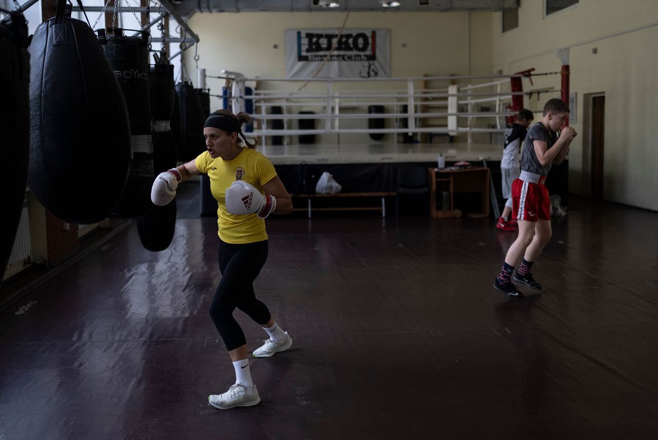 Ukrainian boxer fights through the challenges of war on her way to the ...