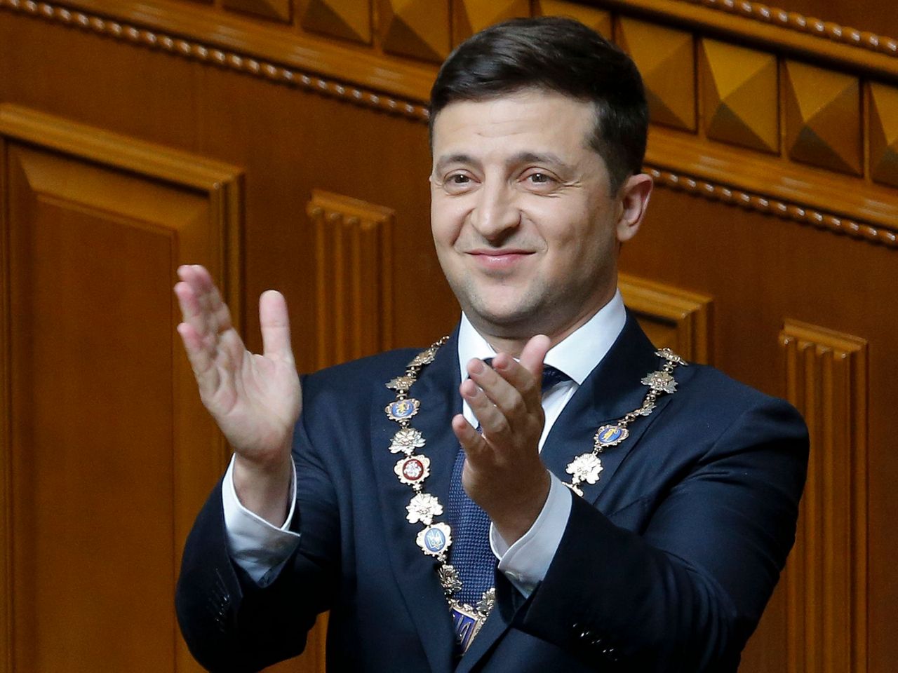 TV comedian Zelenskiy sworn in as Ukraine's president