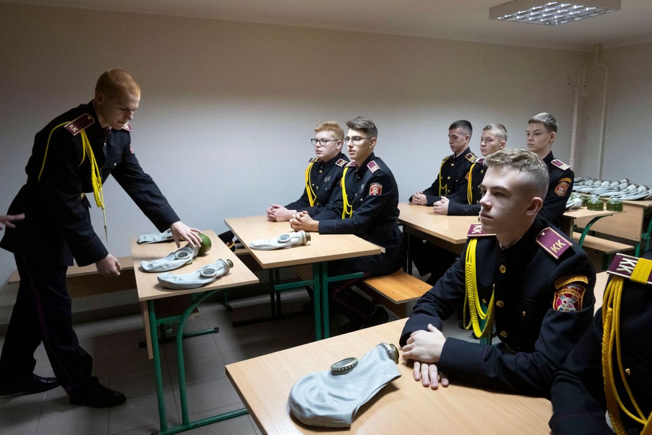 As teachers worry, kids at Ukraine cadet school wait for war