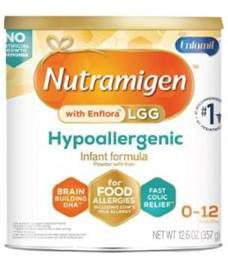 Recall of Enfamil Nutramigen Hypoallergenic infant formula