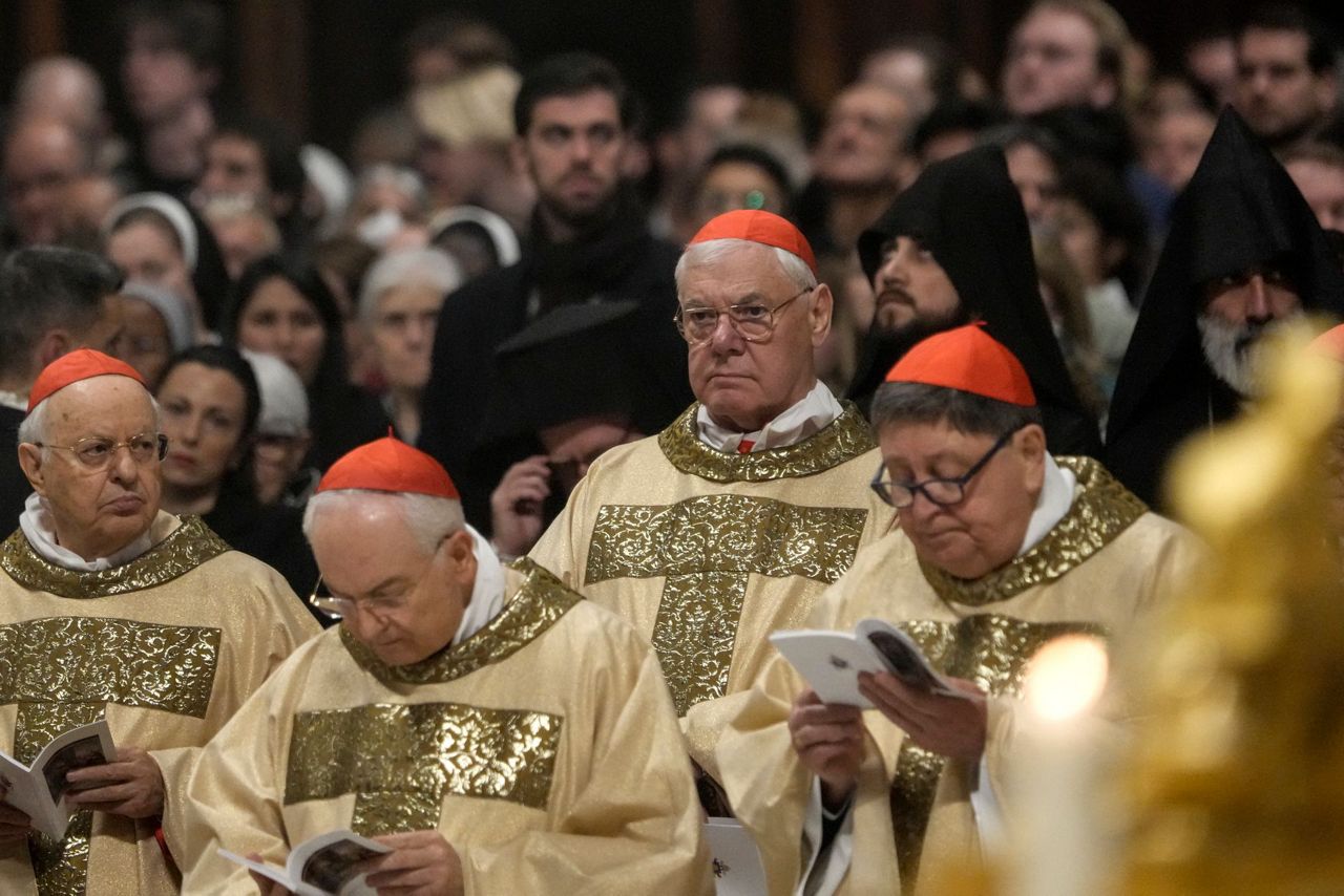 Pope says 'our hearts are in Bethlehem' as he presides over the ...