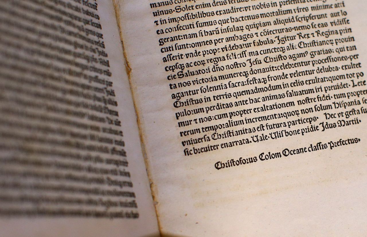 US returns 1493 Christopher Columbus letter to Vatican