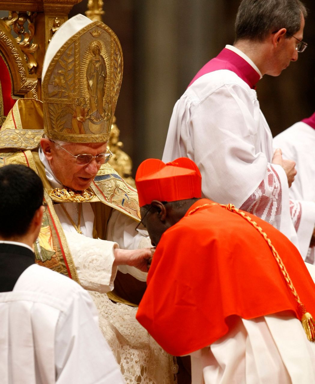 Cardinal denies he manipulated retired pope on celibacy book
