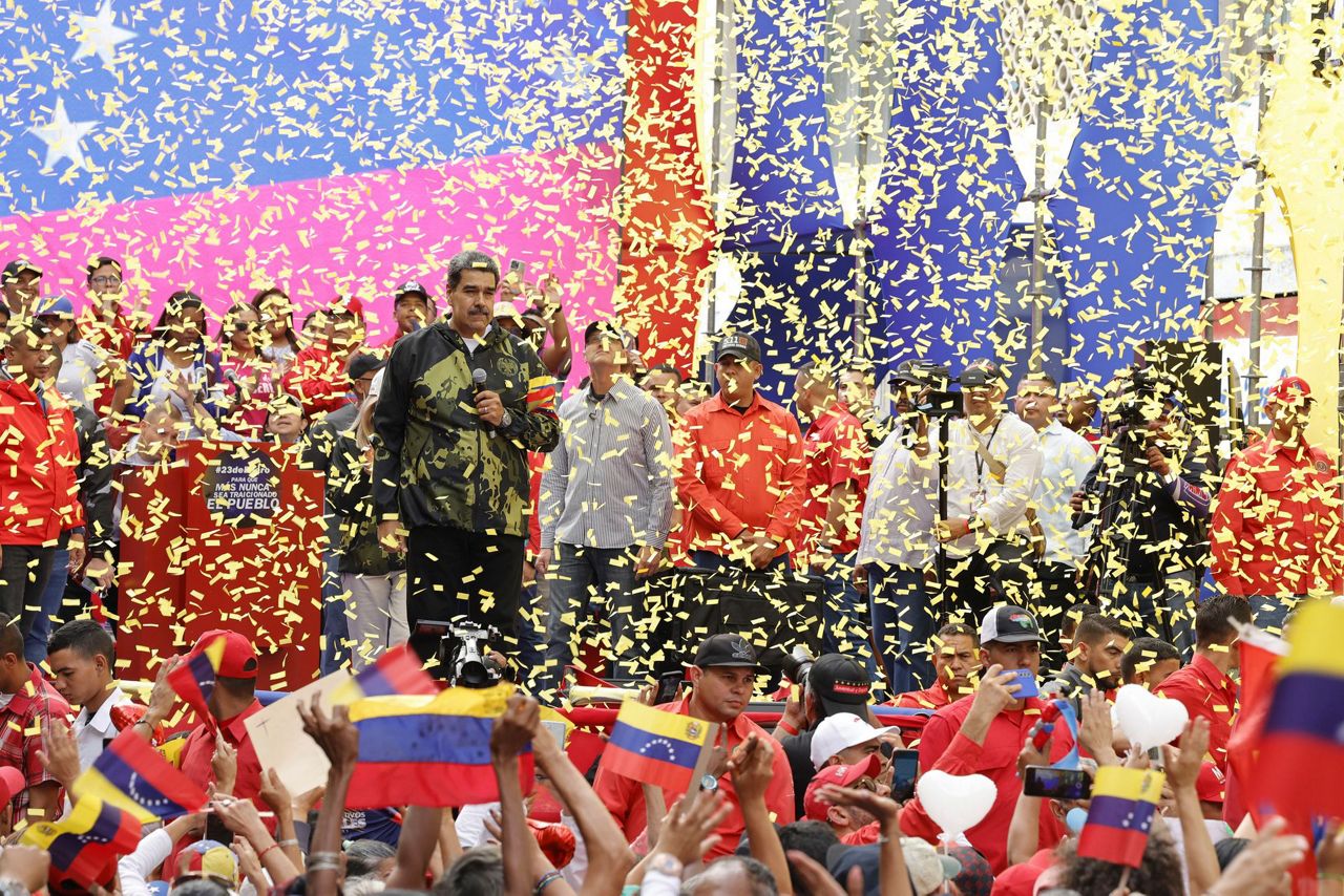 Dueling political factions demonstrate in Venezuela's capital as ...