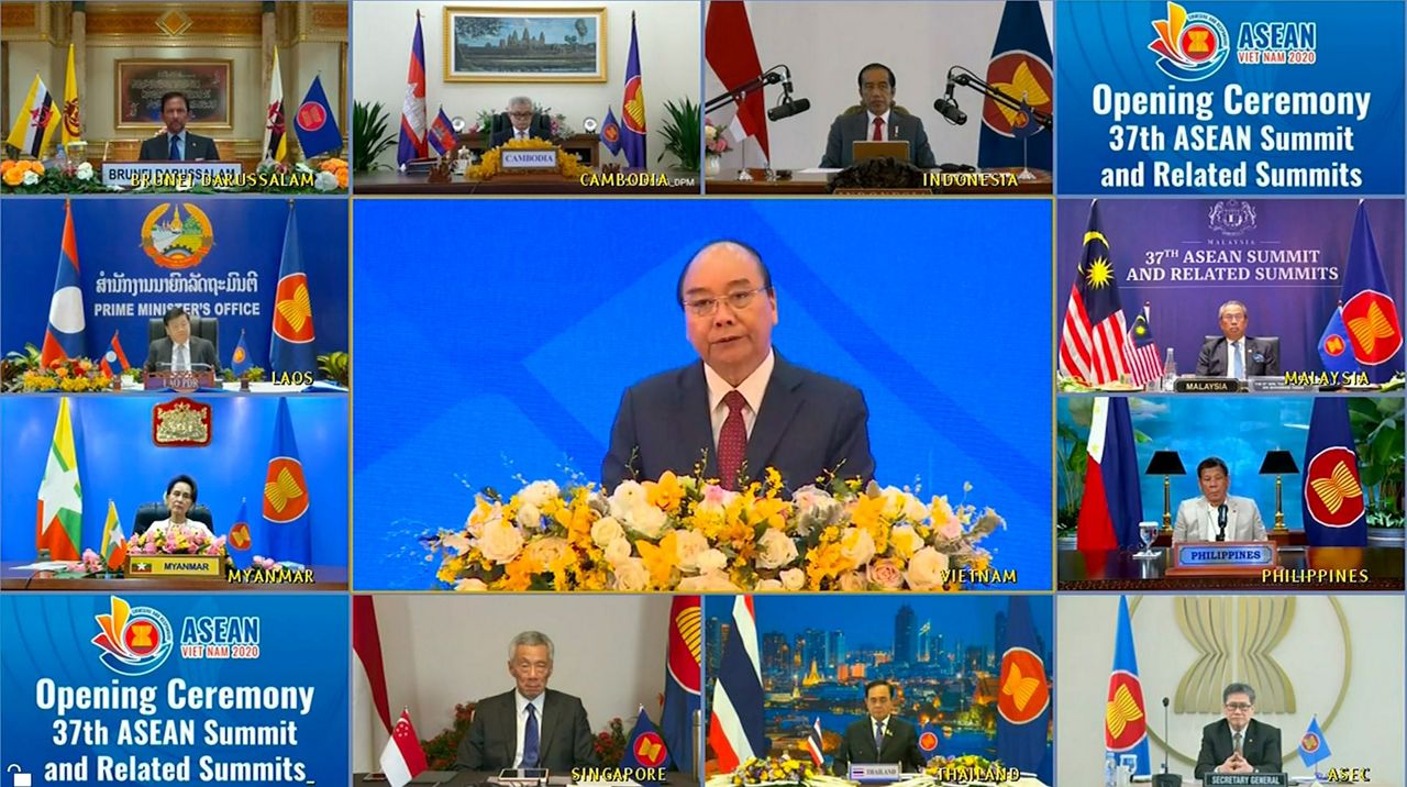 ASEAN summit begins online meetings with regional leaders