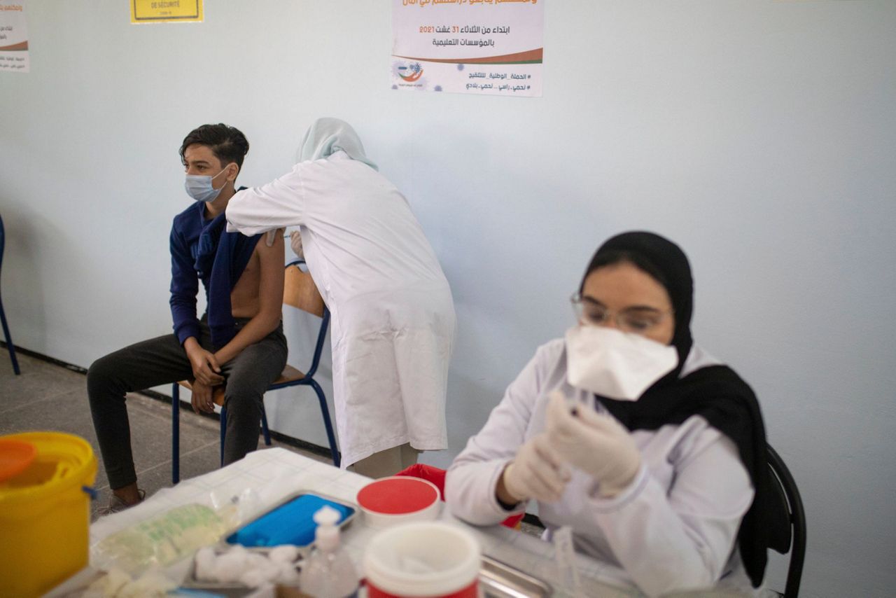 Morocco starts vaccinating children ages 12 to 17