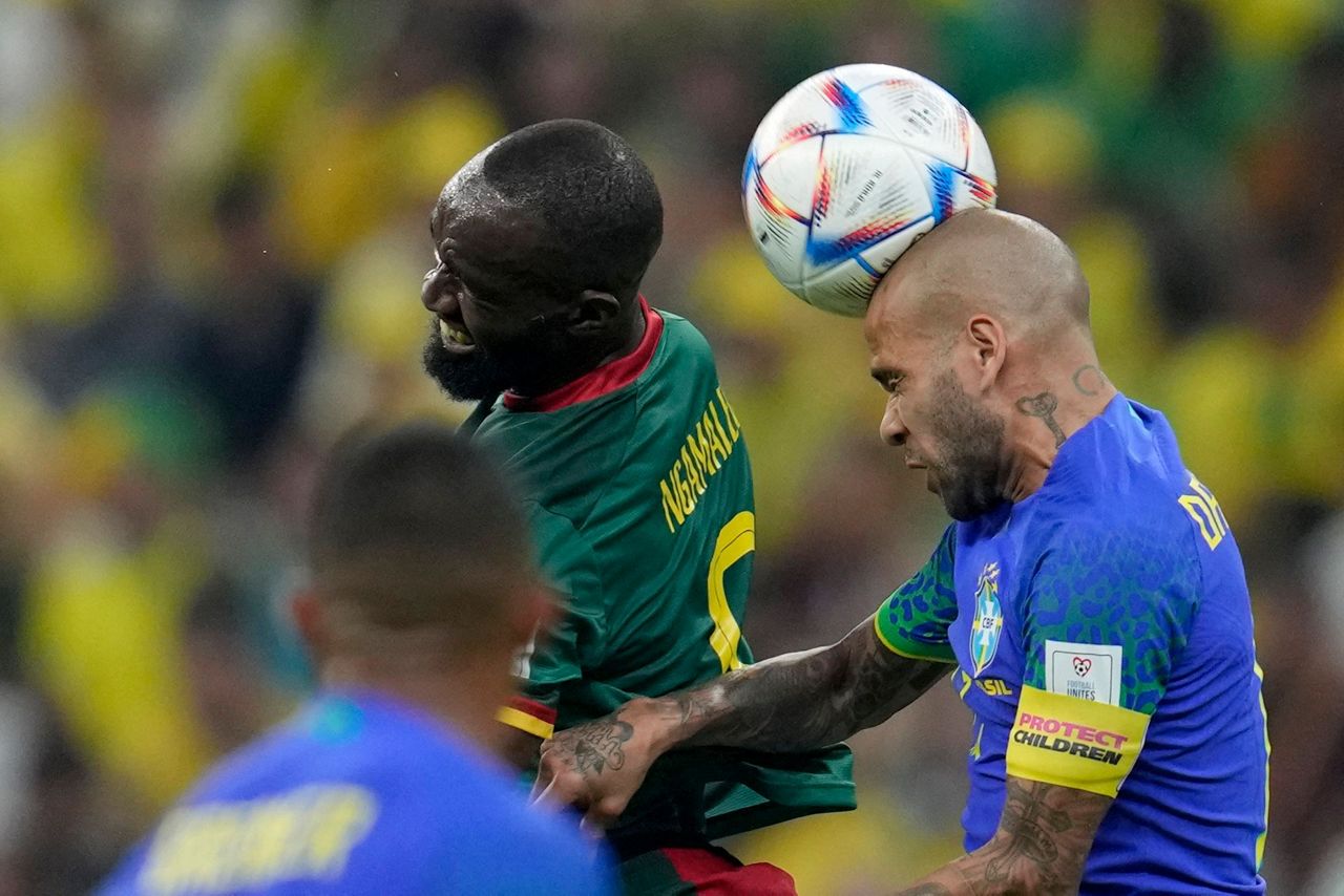 Cameroon beats Brazil 1-0 in final group game at World Cup