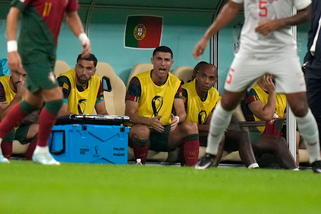Ronaldo benched for World Cup match against Switzerland