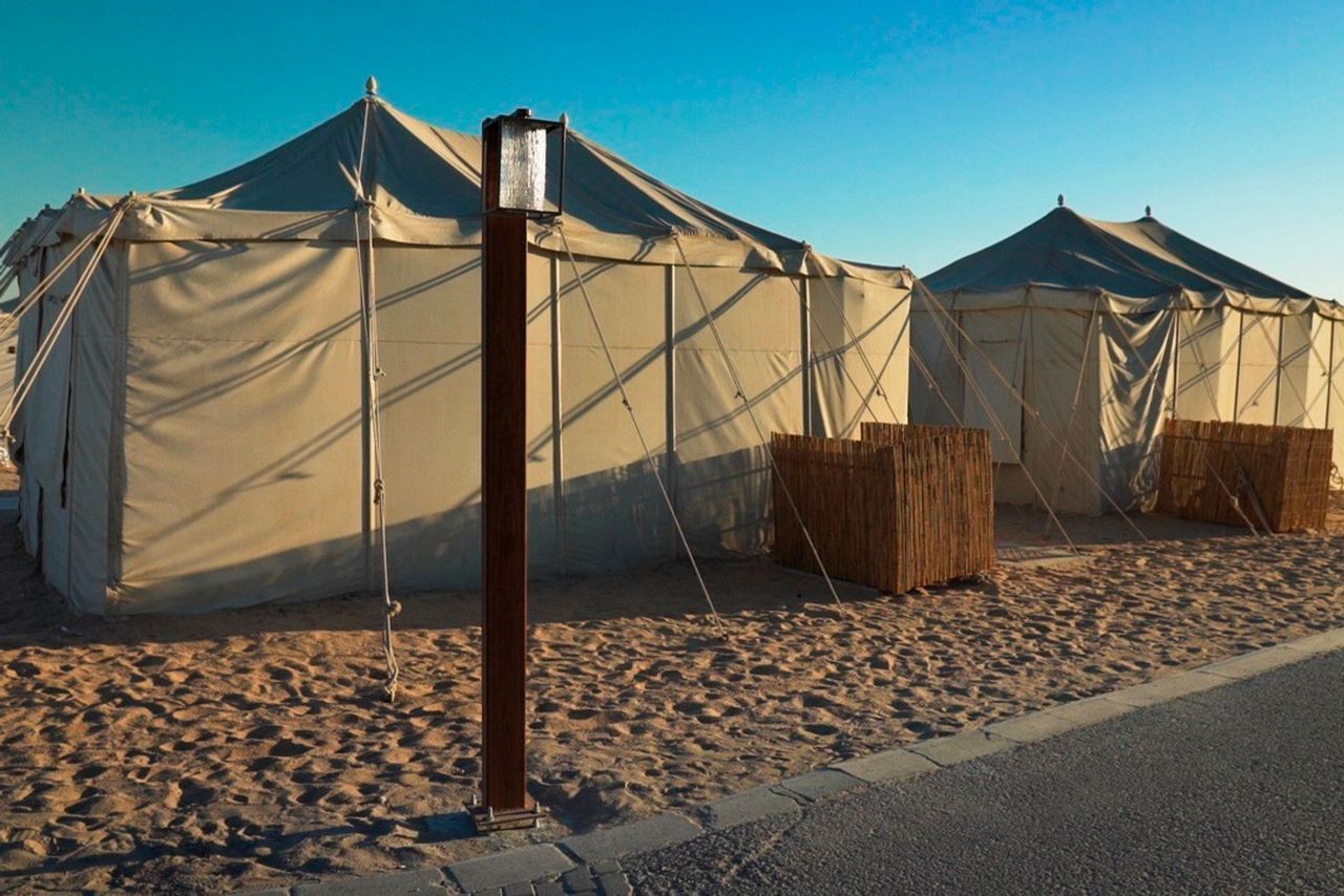 Remote desert camps house World Cup fans on a budget
