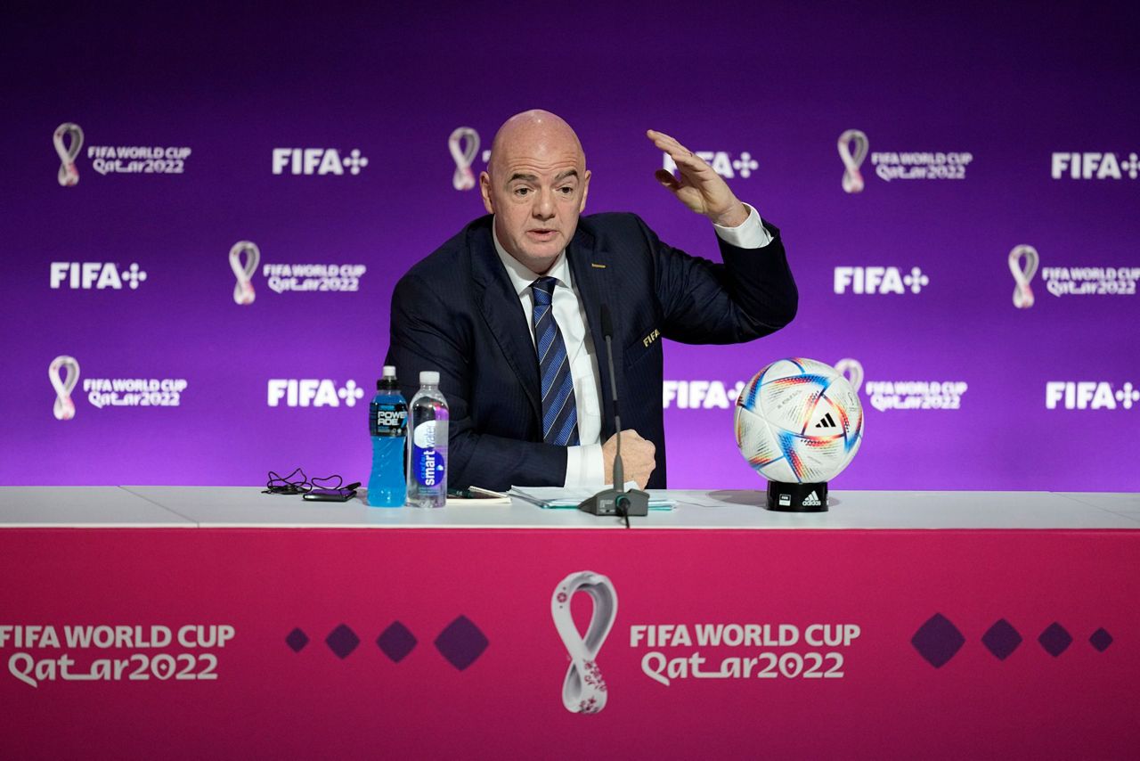 Infantino says double standard behind World Cup critics