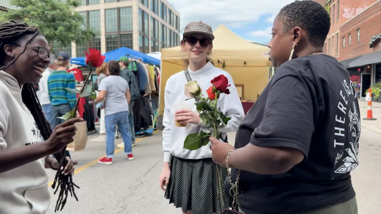 Scatter joy project passes roses aiming to save lives