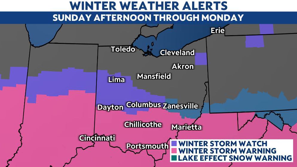 Winter storm to bring heavy snow across Ohio