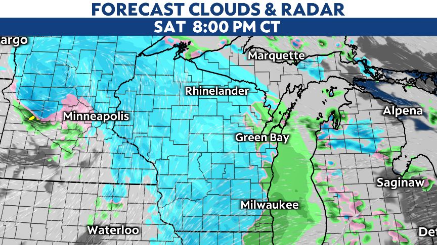 Talking about snow for Sunday in Wisconsin