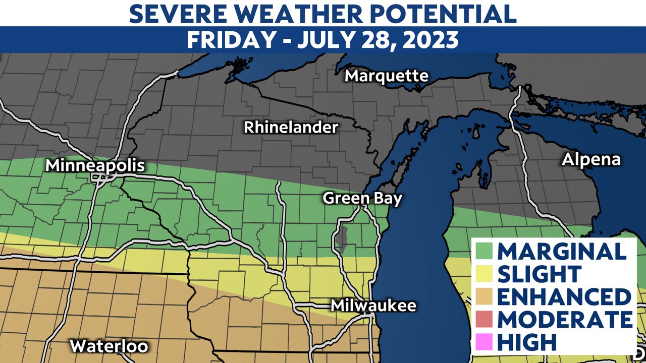 You'll want to stay weather aware again Friday