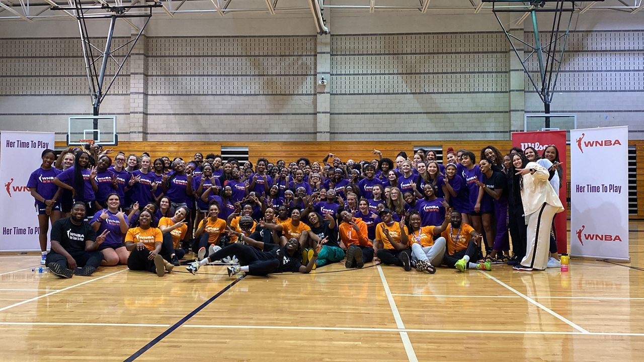 WNBA clinic inspires young female athletes in Raleigh
