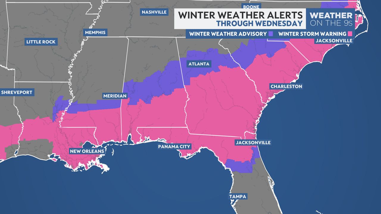 Where Is Winter Florida On Map A Rare Winter Storm Will Threaten North