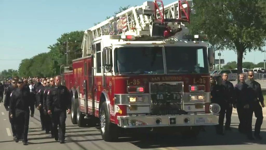 First Responders from Around the US March in Honor of Fallen SAFD ...