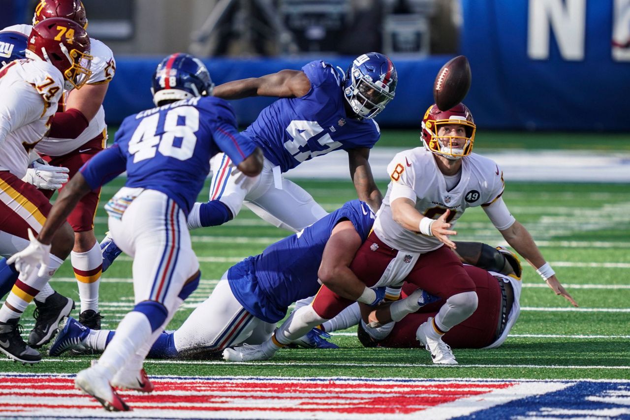 Giants and Judge finally win, beat Washington on fumble TD