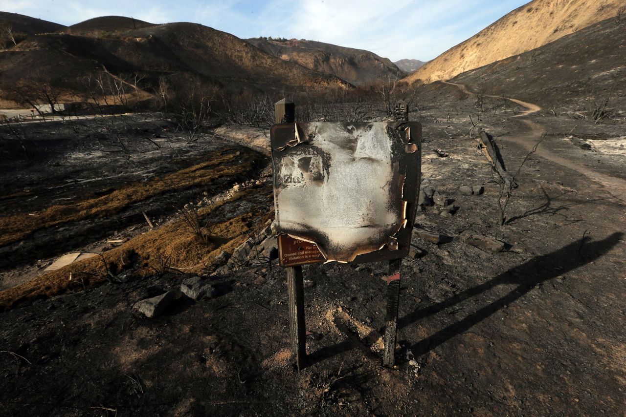 Southern California fire scorches huge swath of public lands