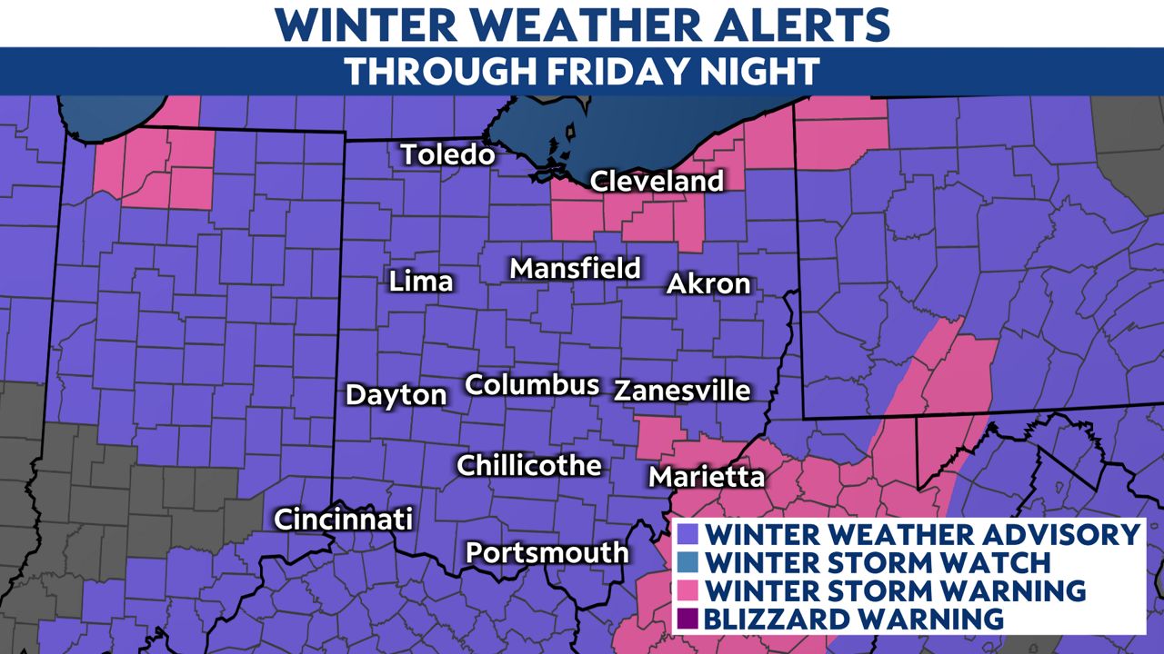 Accumulating snow in the forecast