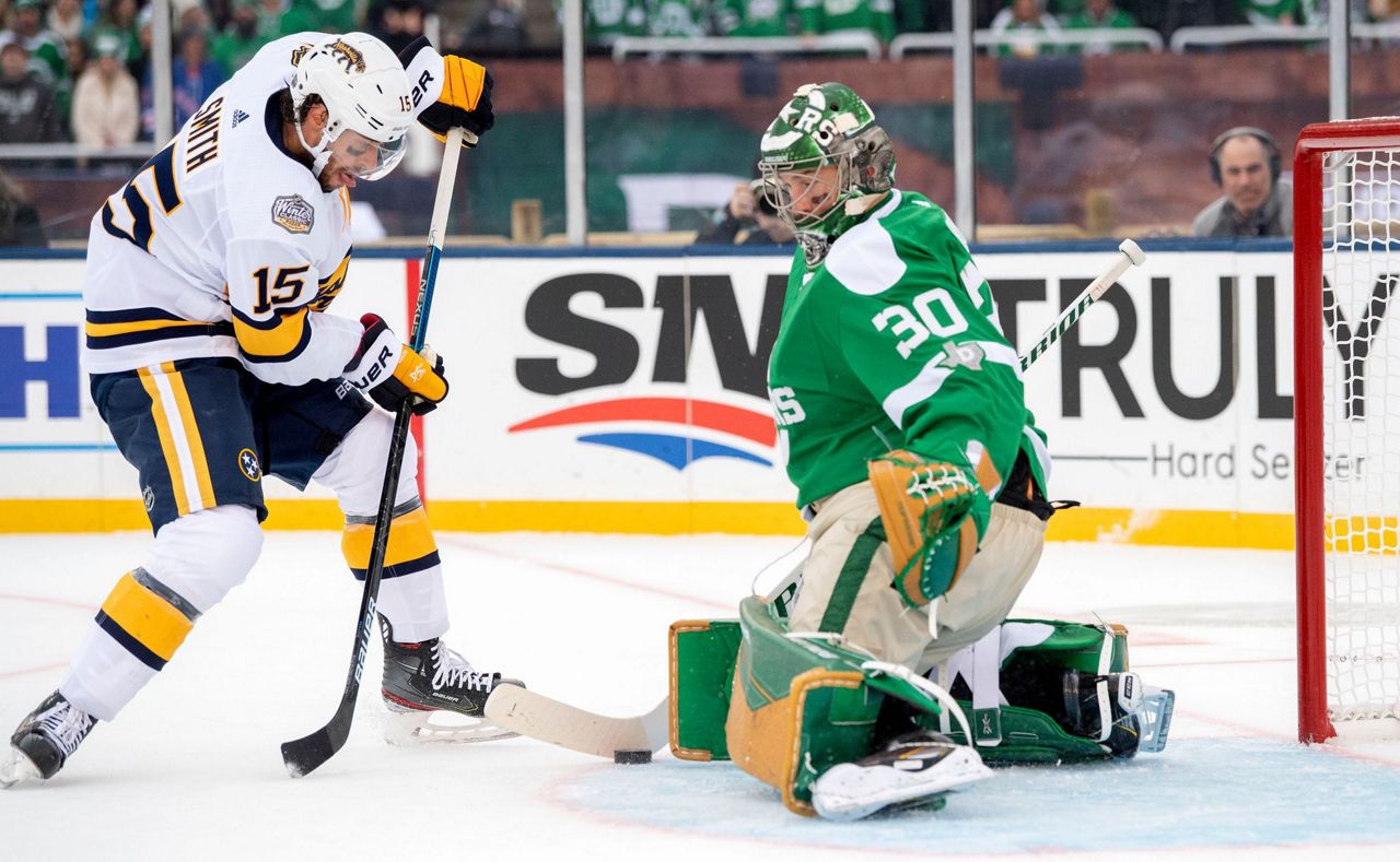 Stars rally to beat Preds 4-2 in Winter Classic at Cotton