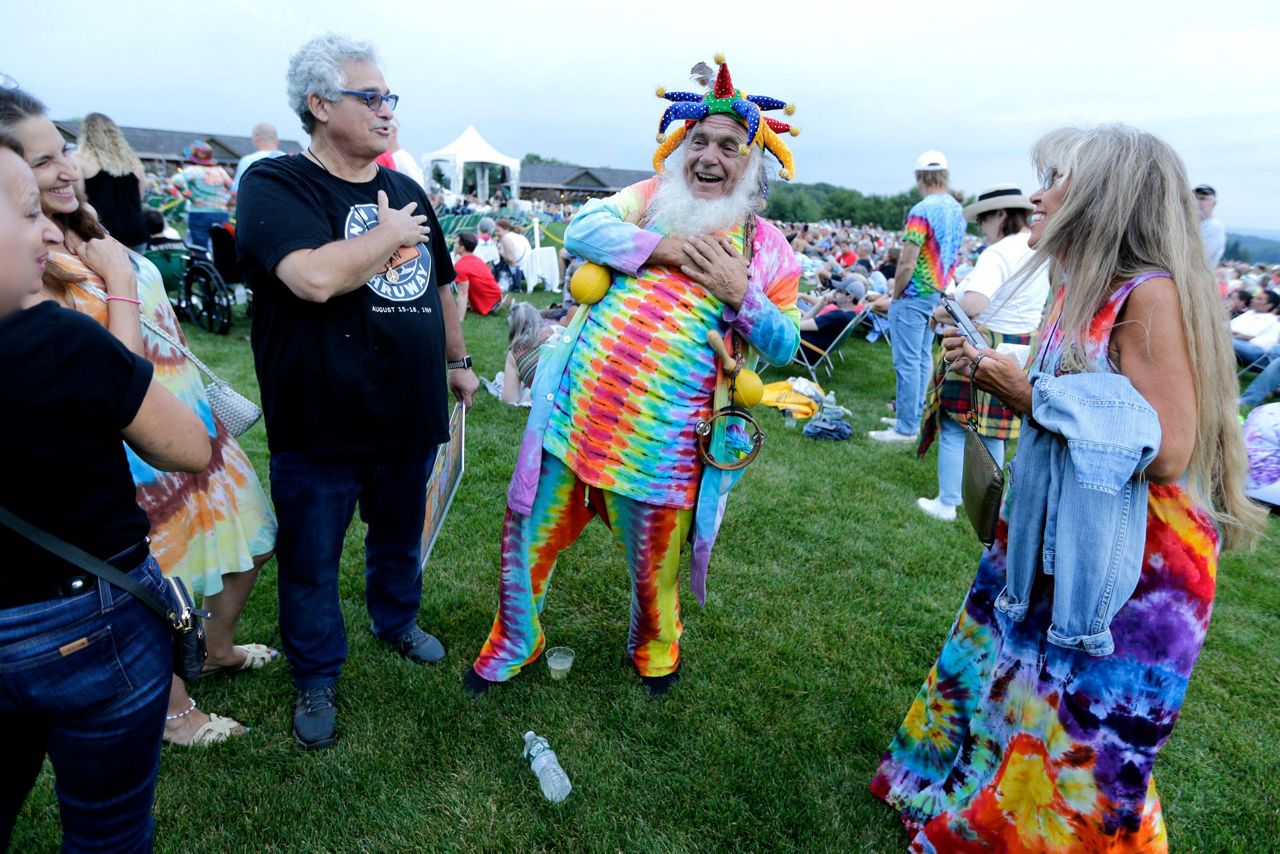 Groovy: Woodstock fans flock to concert site for anniversary