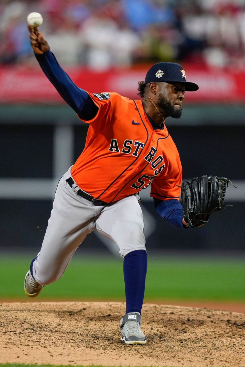 Javier holds Phillies hitless through 5, Astros lead 5-0