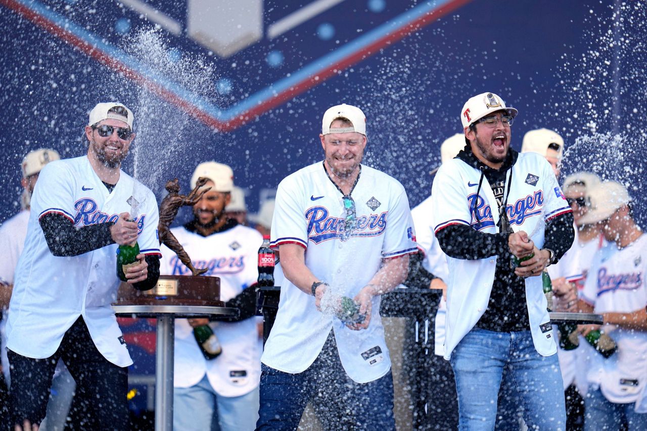 Texas Rangers and their fans celebrate World Series title with parade ...
