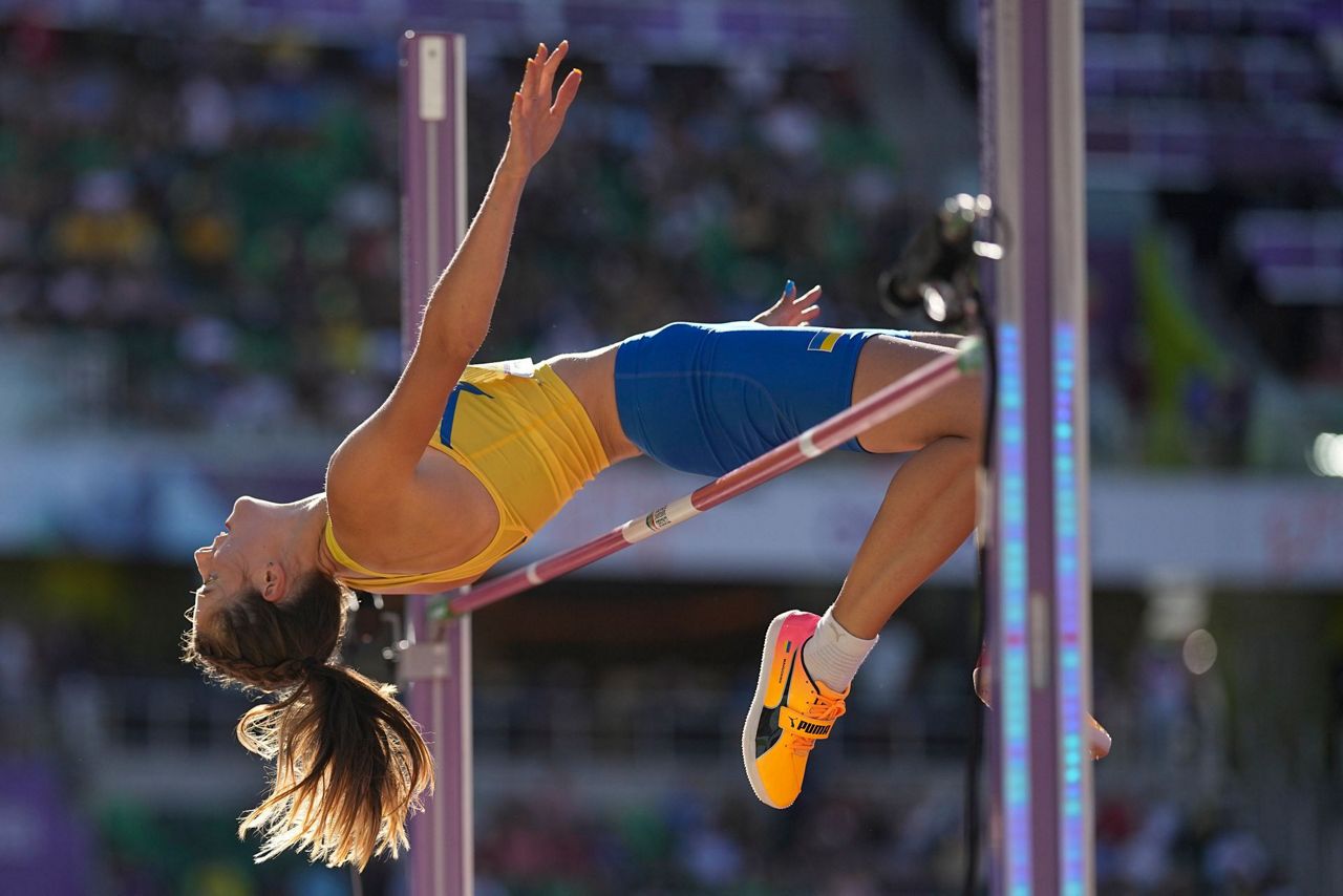 Ukrainian high jumper Mahuchikh wins silver at worlds