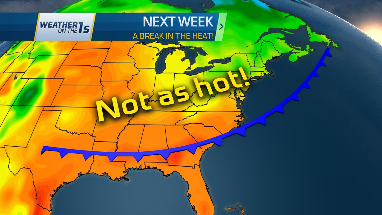 Some Relief from the Heat Arrives Next Week