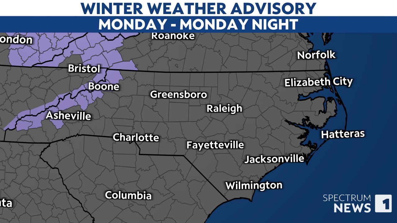 Wet and windy Sunday in North Carolina