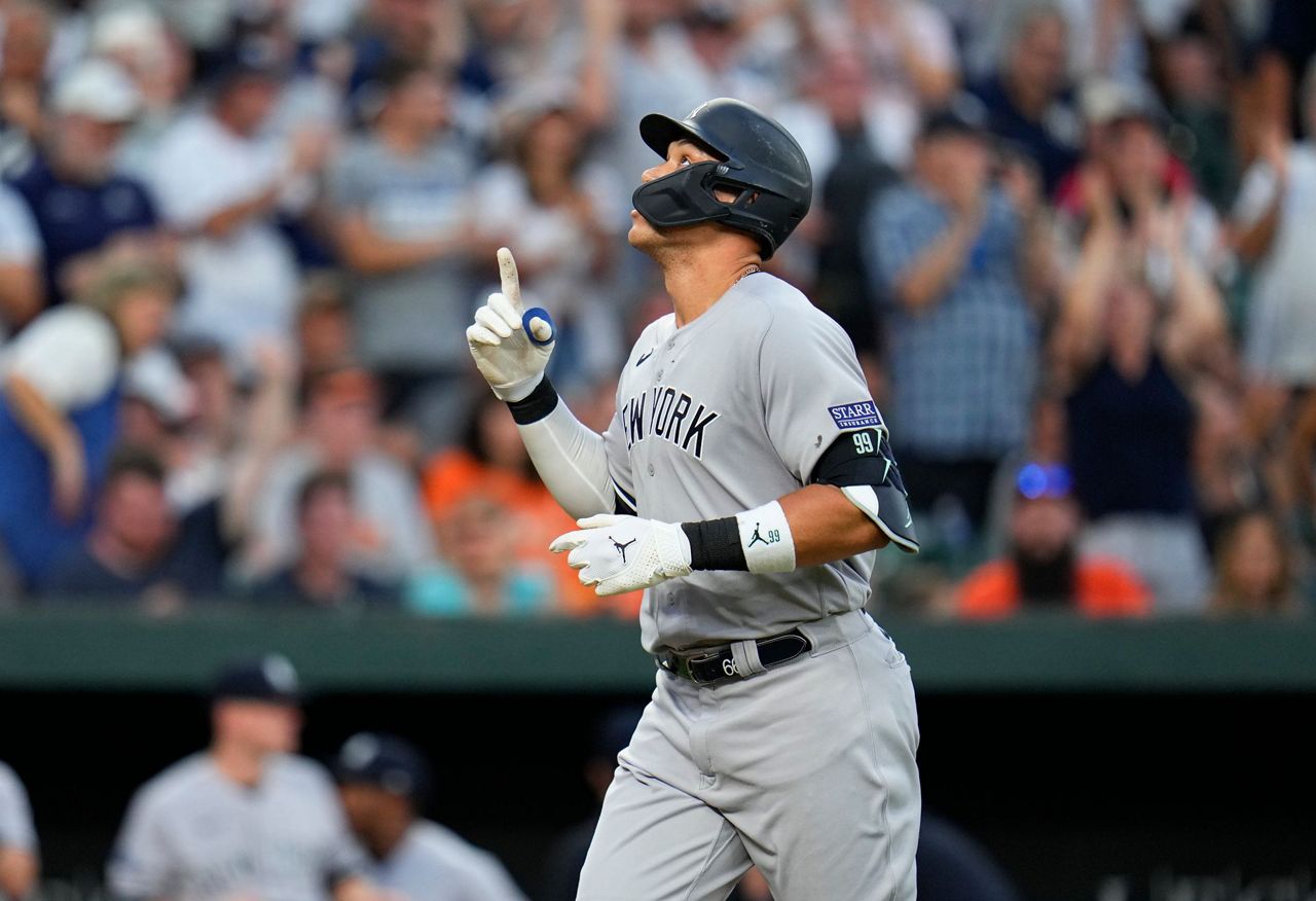 Aaron Judge slugs 442-foot homer in 2nd game back for Yankees from toe ...
