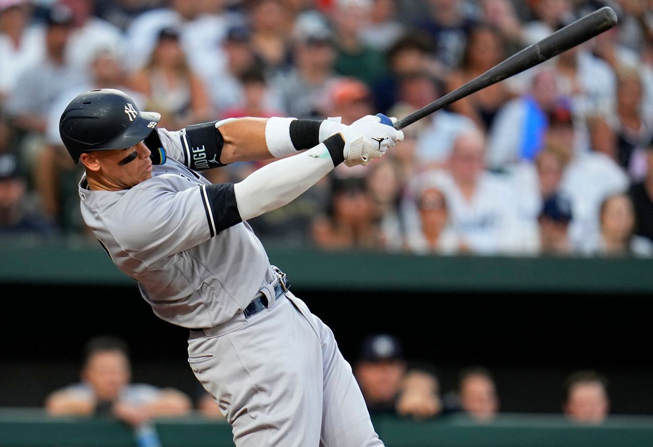 Aaron Judge slugs 442-foot homer in 2nd game back for Yankees from toe ...