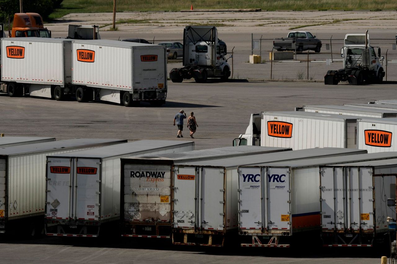 Trucking giant Yellow Corp. declares bankruptcy after years of ...