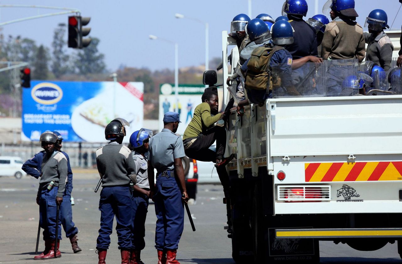 Harare quiet as police dampen Zimbabwe opposition protest