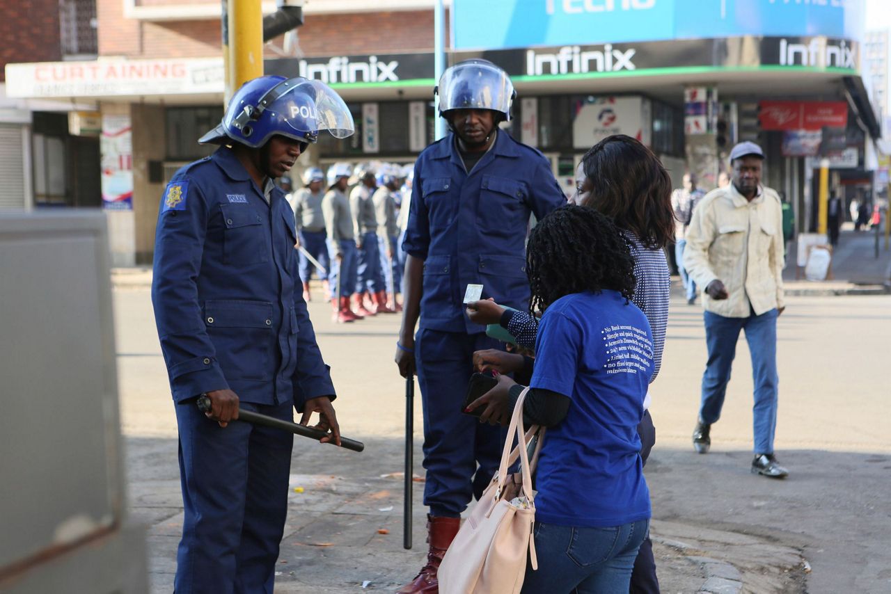 Harare quiet as police dampen Zimbabwe opposition protest