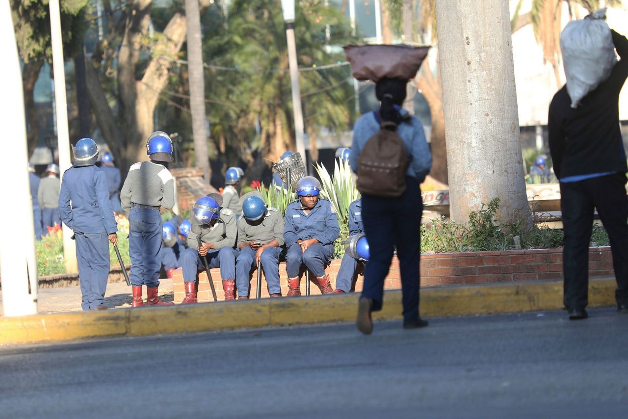 Harare quiet as police dampen Zimbabwe opposition protest