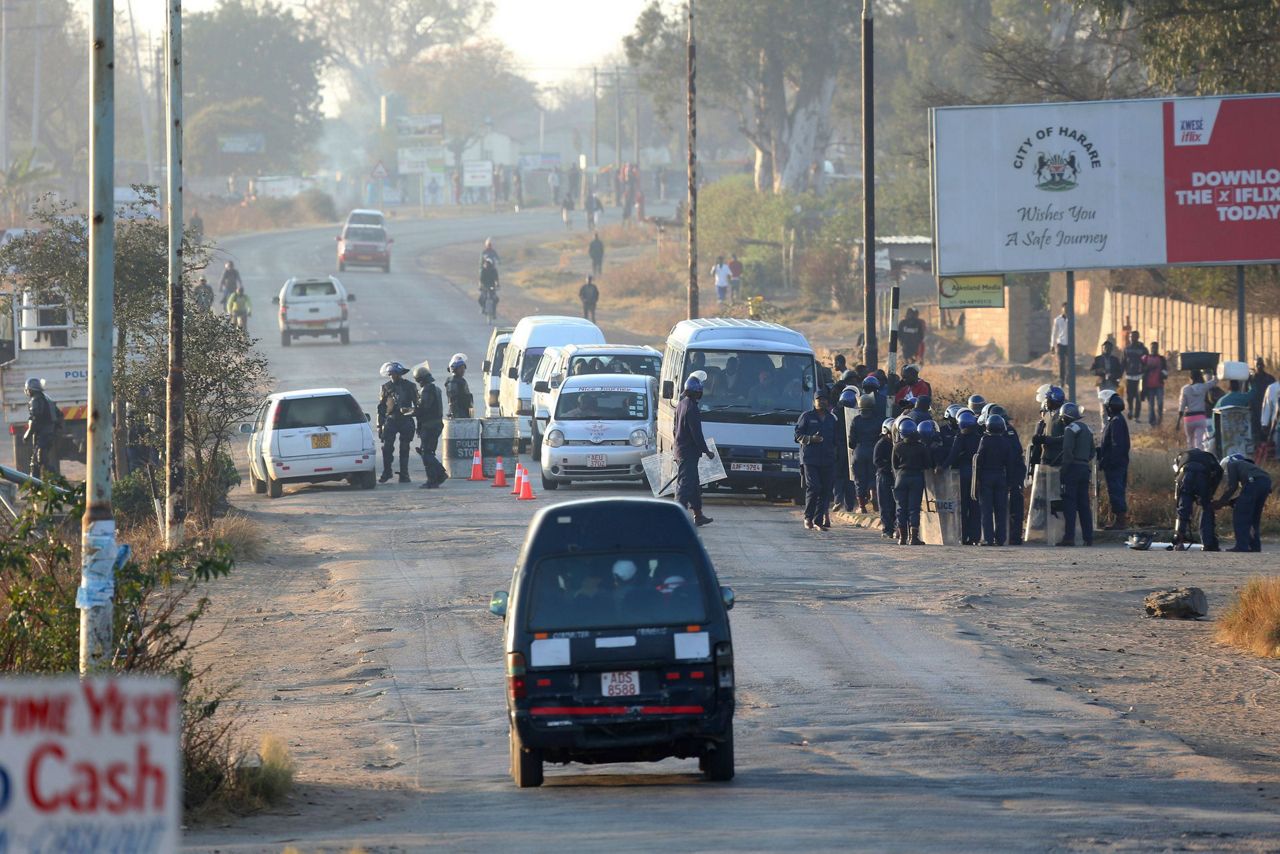Harare quiet as police dampen Zimbabwe opposition protest