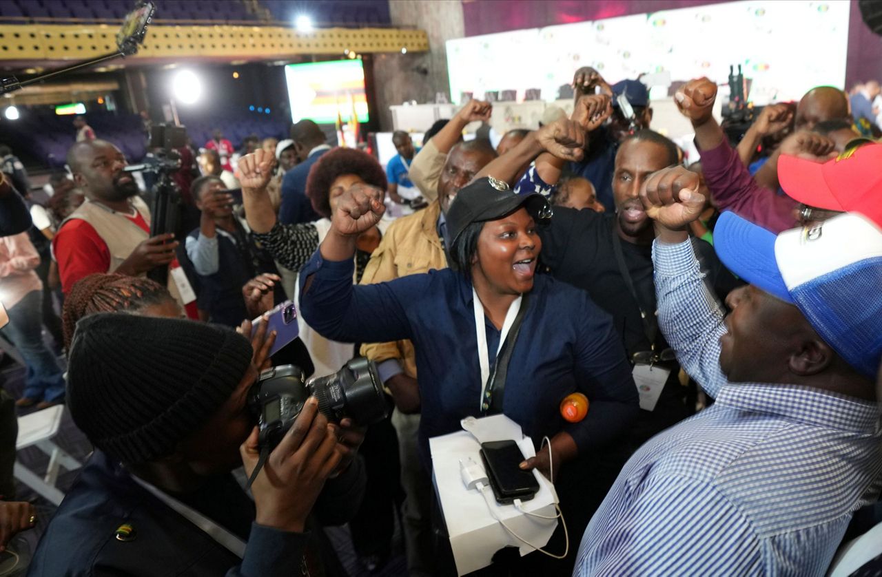 Zimbabwean President Emmerson Mnangagwa wins re-election after troubled ...