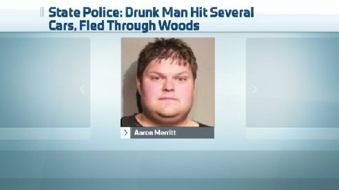 State Police: Man Driving Drunk Hit Several Cars, Fled Through Woods