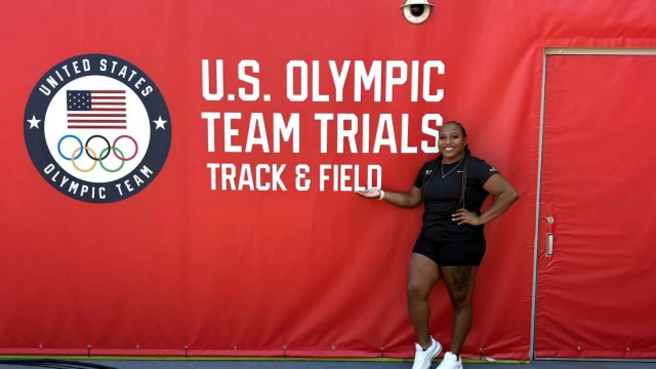 22-year-old female hammer thrower strives for success