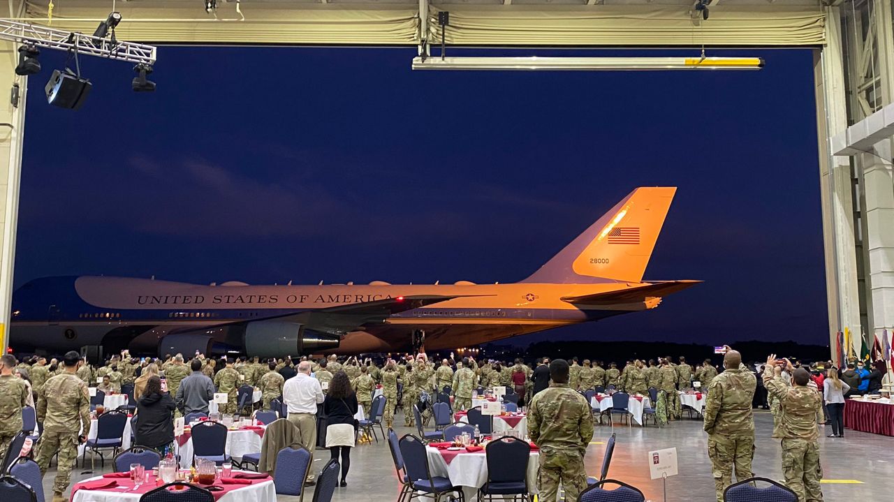 President, first lady serve an early Thanksgiving for troops at Fort Bragg