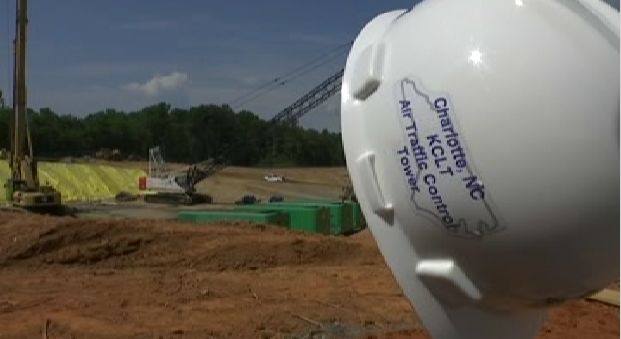 New 370 Foot Air Traffic Control Tower Being Built at CLT Douglas