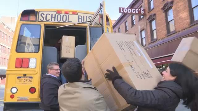 Time to 'Stuff the Bus' With Winter Clothes for Albany-Area Children
