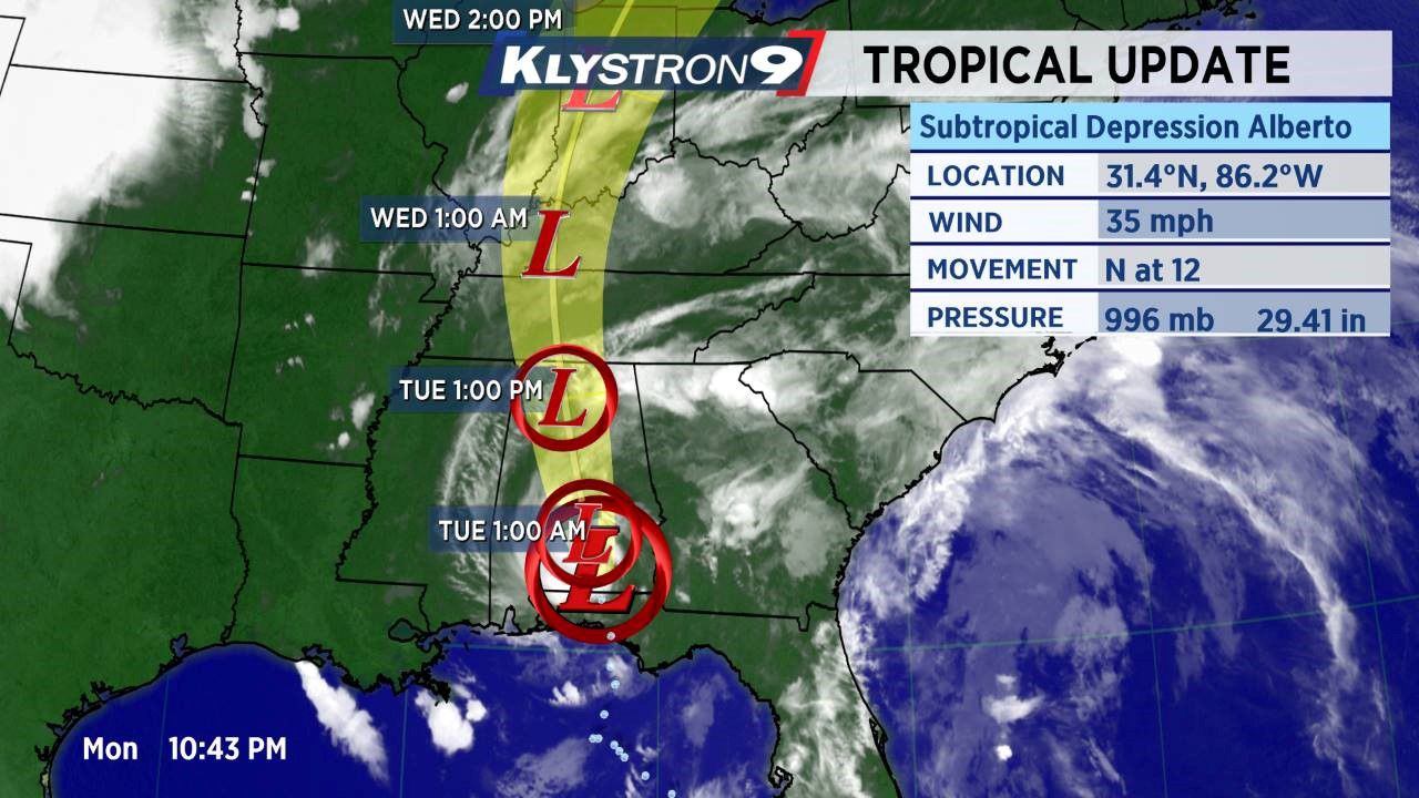 Alberto makes landfall in Florida Panhandle