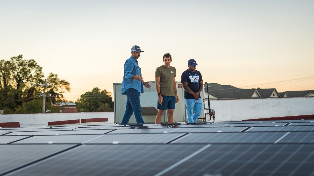 World-famous rock climber believes in solar equity for all