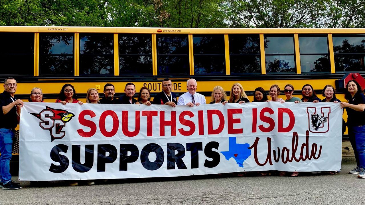 Southside ISD busses donations to Uvalde