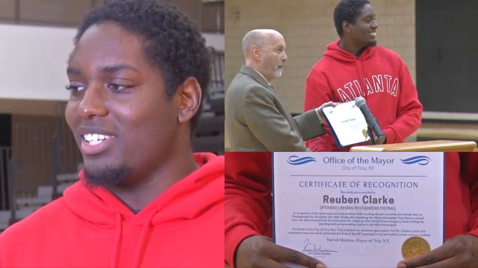 RPI Student and Thanksgiving Amtrak Hero Honored