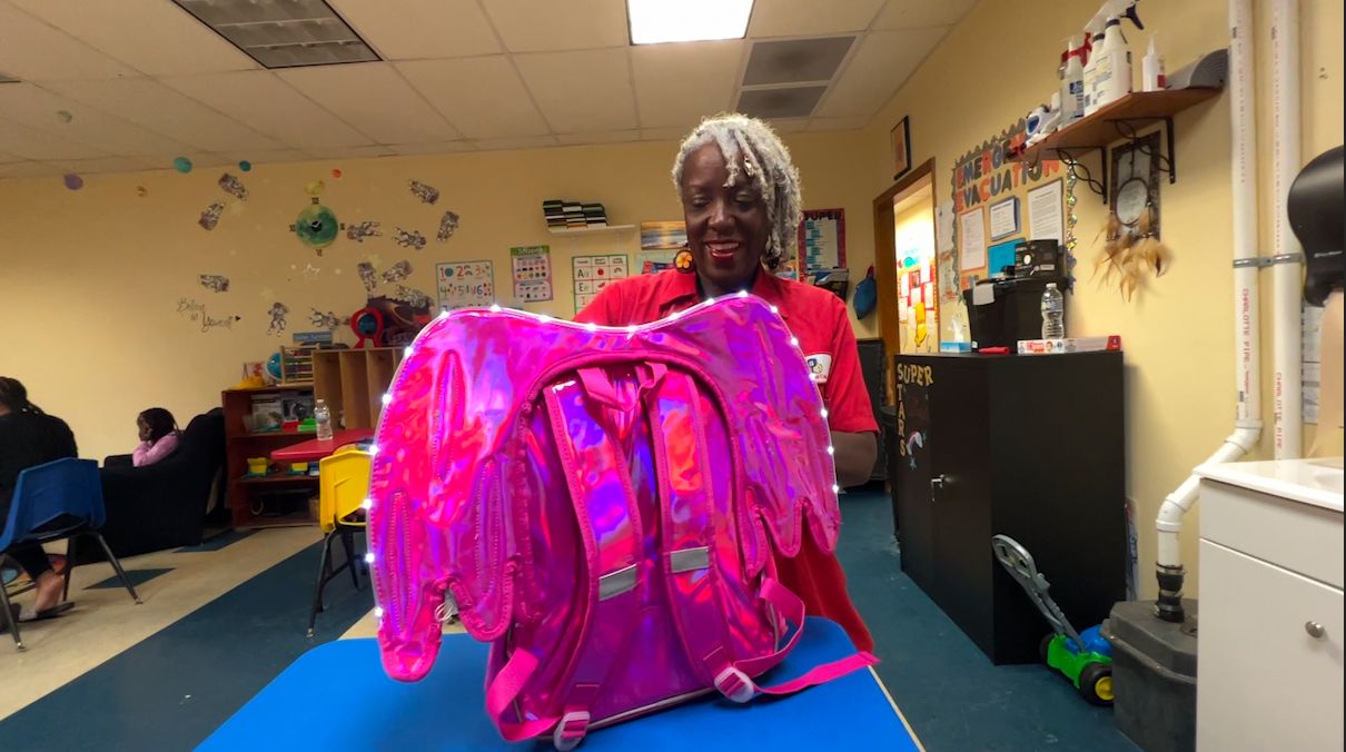 Local woman creates backpack designed to help save lives